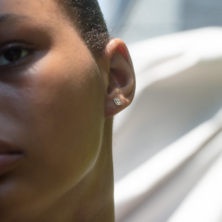 Solid Gold Art Deco Studs | Local Eclectic – local eclectic