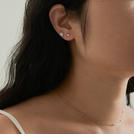 Solid Gold Art Deco Studs | Local Eclectic – local eclectic