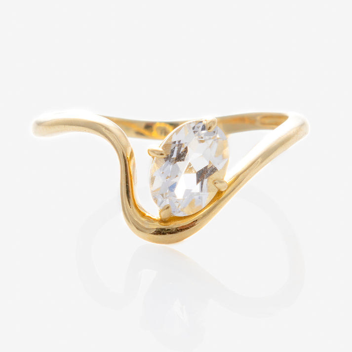 Solid Gold Floating Gem Ring | Local Eclectic – local eclectic