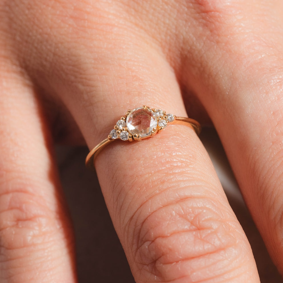Lune Ring with Rose Cut Diamond | Local Eclectic – local eclectic