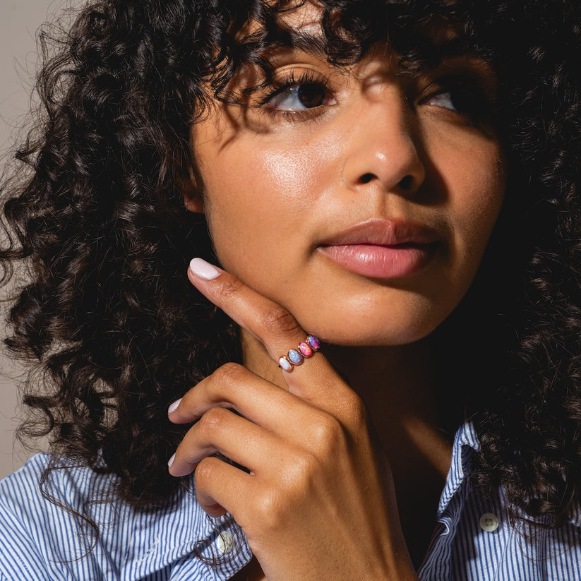 Rose Gold Opal Ombre Candy Band | Local Eclectic – local eclectic