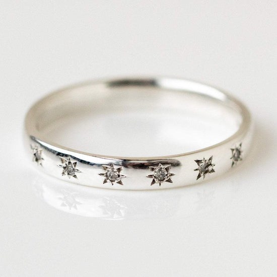 Simple Star Set Diamond Band | Local Eclectic – local eclectic