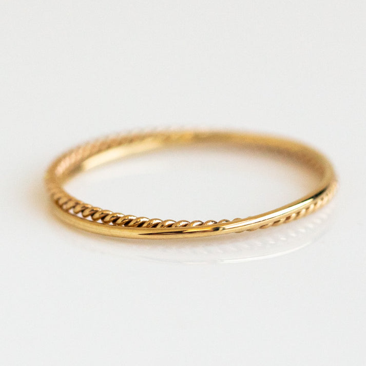 Gold Crossover Band Ring | Local Eclectic – local eclectic